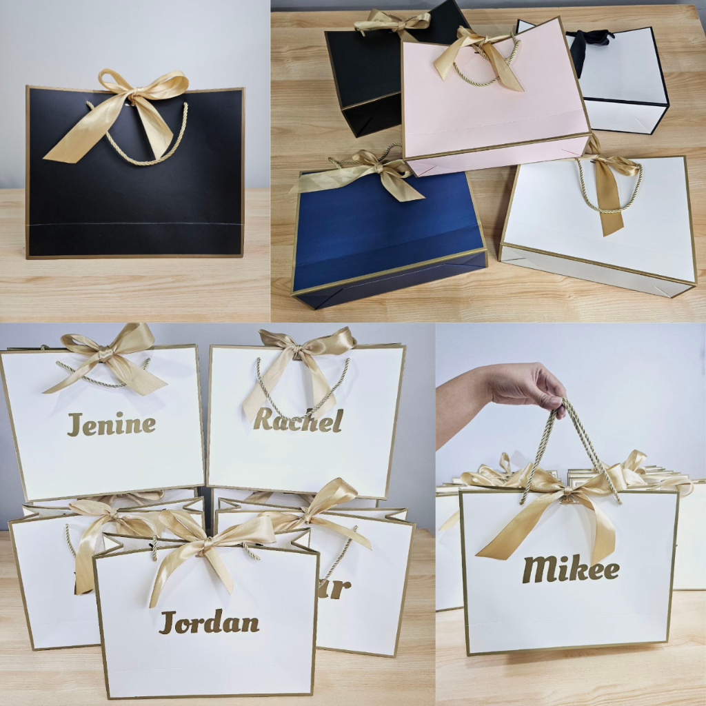 Personalized Luxury Gift Bag Customized Paper Bag Souvenir Wedding ...