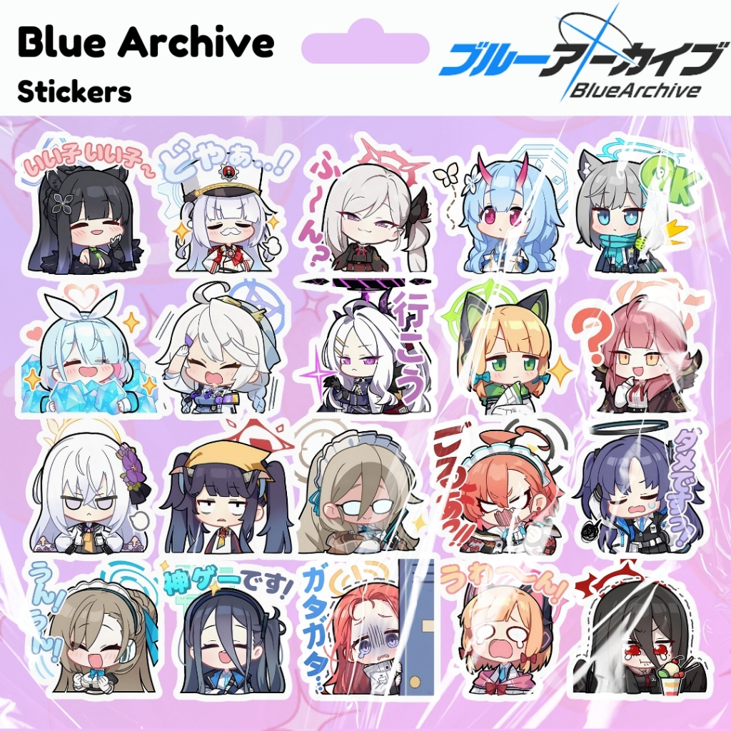 Blue Archive Stickers Set 2 [waterproof vinyl stickers] Anime/Manga ...