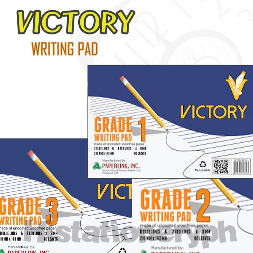 VICTORY Elementary Writing Pad / Grade 1 / Grade 2 / Grade 3 / Grade 4 ...