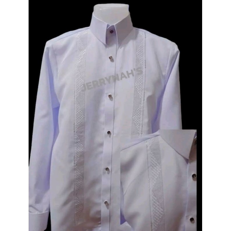 Barong Long Sleeve(Miyaki Fabric)ASSORTED DESIGN🇮🇹 | Shopee Philippines