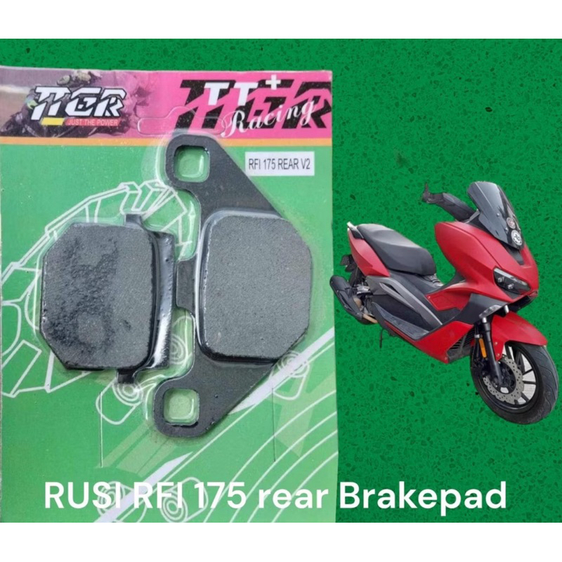 BRAKE PAD FOR RUSi RFI 175 v3 v4 v5, SYSM scooters rear brakepad ...