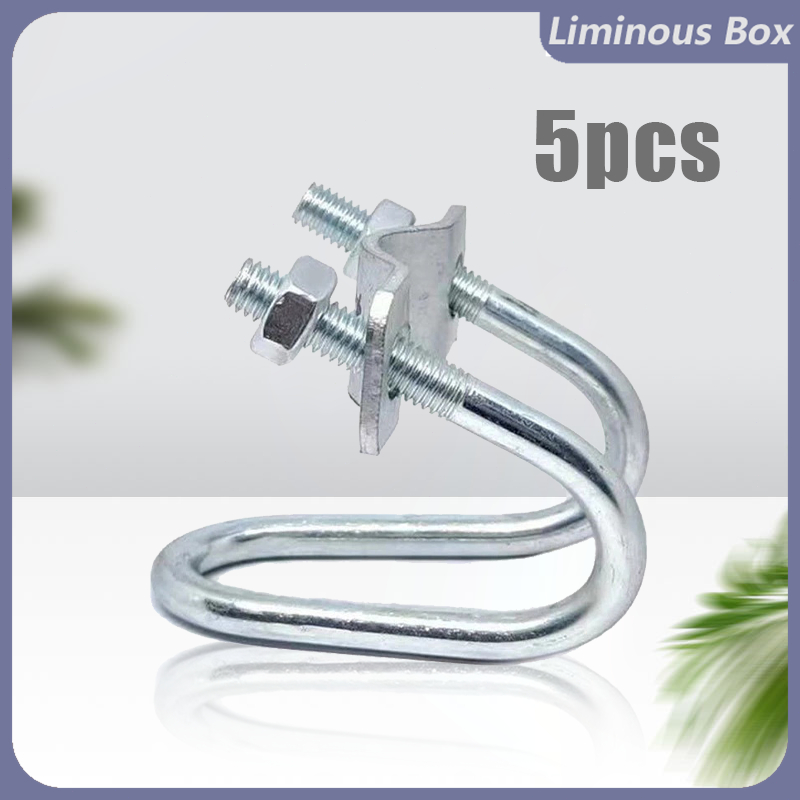 10pcs Double U-shaped Clamp 25x25mm U-shaped Steel Pipe Buckle Special ...
