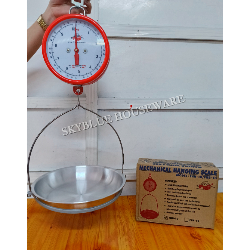 FUJI MECHANICAL HANGING SCALE 10KG / WEIGHING SCALE / TIMBANGAN / FHH ...