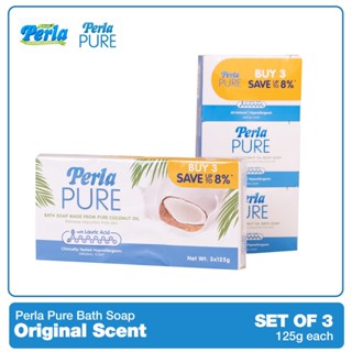 Perla Pure Bath Hypoallergenic Soap Original Scent - Personal Care (Set ...