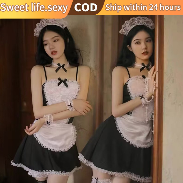 COD [Discreet Packaging]Women Sexy Lingerie Uniform Nurse Maid Student ...