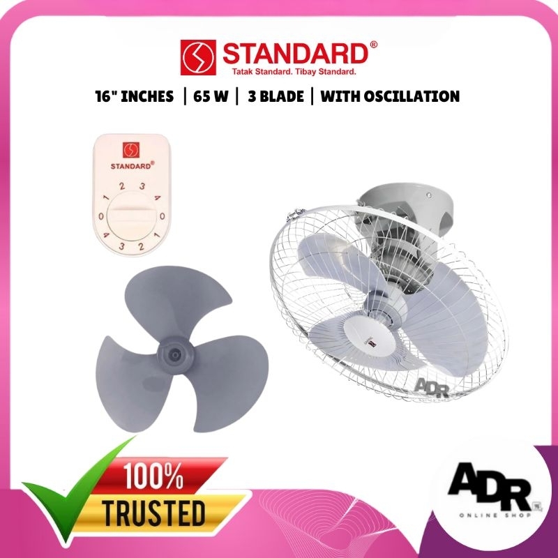 Standard Orbit Fan 16" Plastic Blade SOF-16E Ceiling Fan | Shopee ...