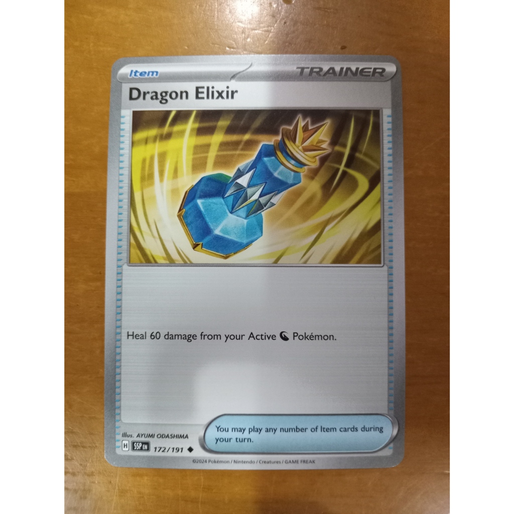 Dragon Elixir - 172/191 - Uncommon SSP Surging Sparks Pokemon TCG ...