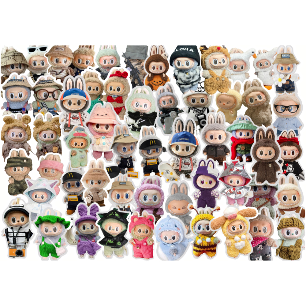 46pcs!!! with freebies!!! Labubu and Friends Graffiti Sticker (NOT ...