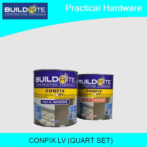 CONFIX LV (Quart Set) Low Viscosity Concrete Epoxy for Horizontal ...