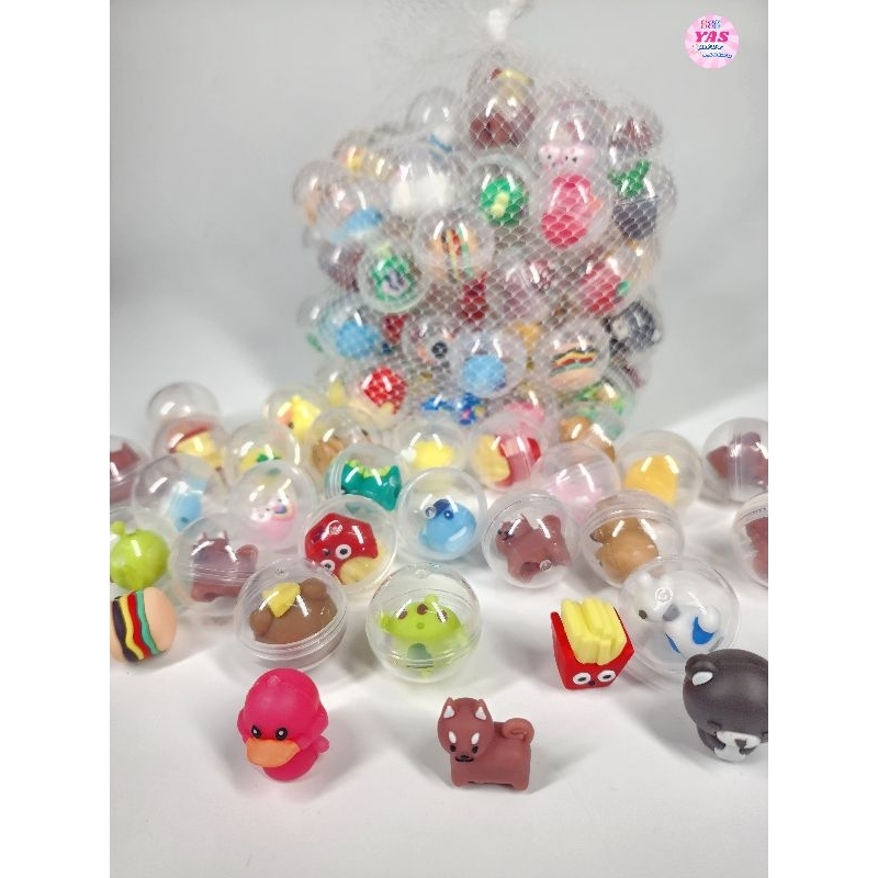 100pcs GOTCHA BALL RUBBERIZED ASSTD DESIGN/ loot bag fillers / paninda ...