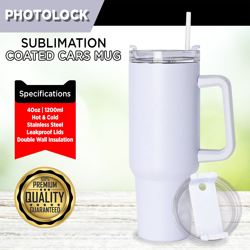 Sublimation Coated Cars Mug White (40oz-120ML) | Shopee Philippines