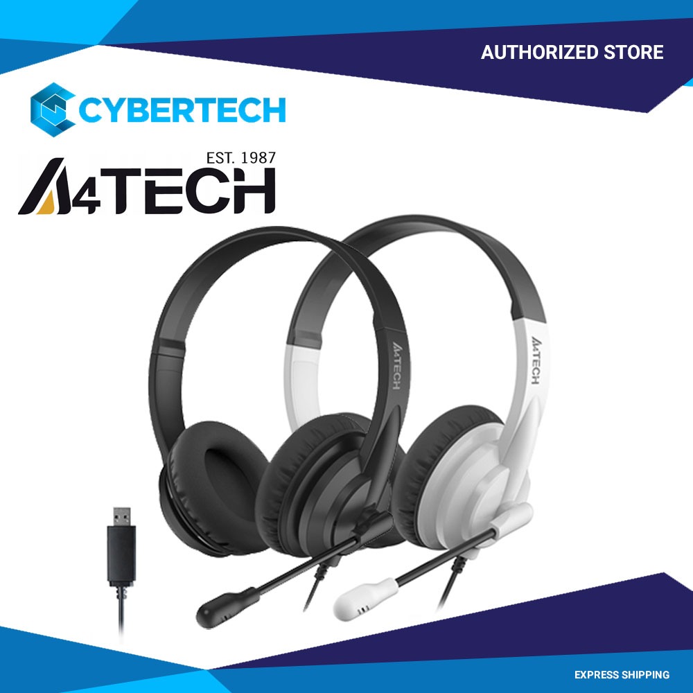 A4Tech Hu-10 High Performance USB Headset Black | Shopee Philippines