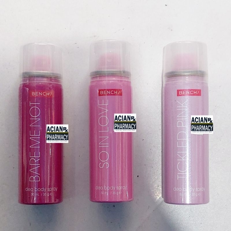 Bench/ women deo body spray 50ml | Shopee Philippines