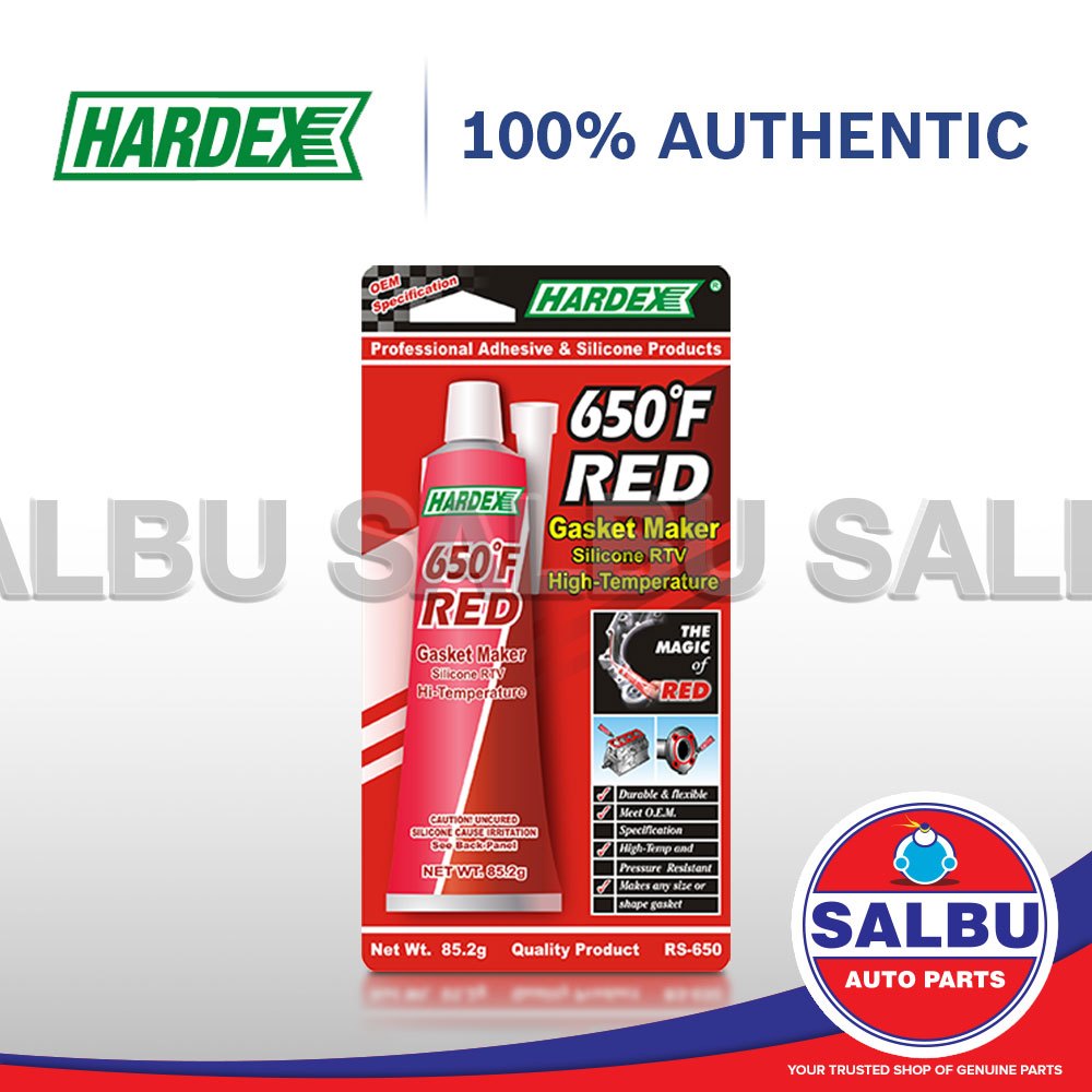 HARDEX Red RTV Silicone Gasket Maker 85.2 grams | Shopee Philippines