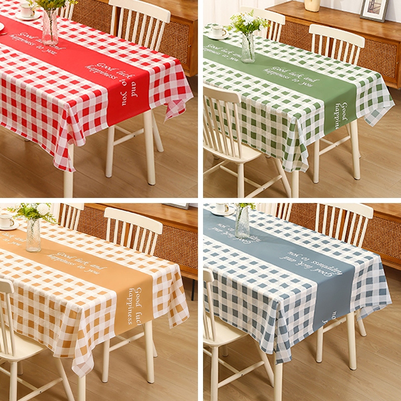 Kitchen tablecloth rectangular 137x180CM waterproof and oil-proof ...