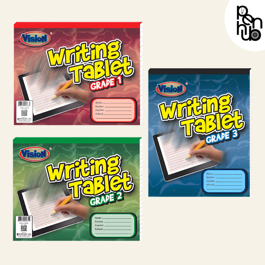 VISION Writing Tablet / Grade 1 / Grade 2 / Grade 3 School Supply ...