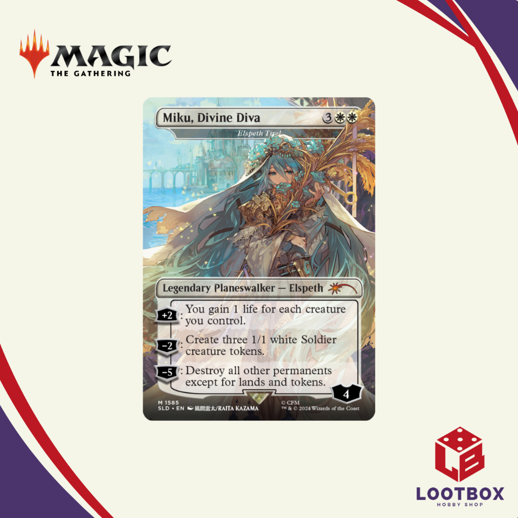 Magic the Gathering: Miku, Divine Diva (Mythic Rare) - Secret Lair ...