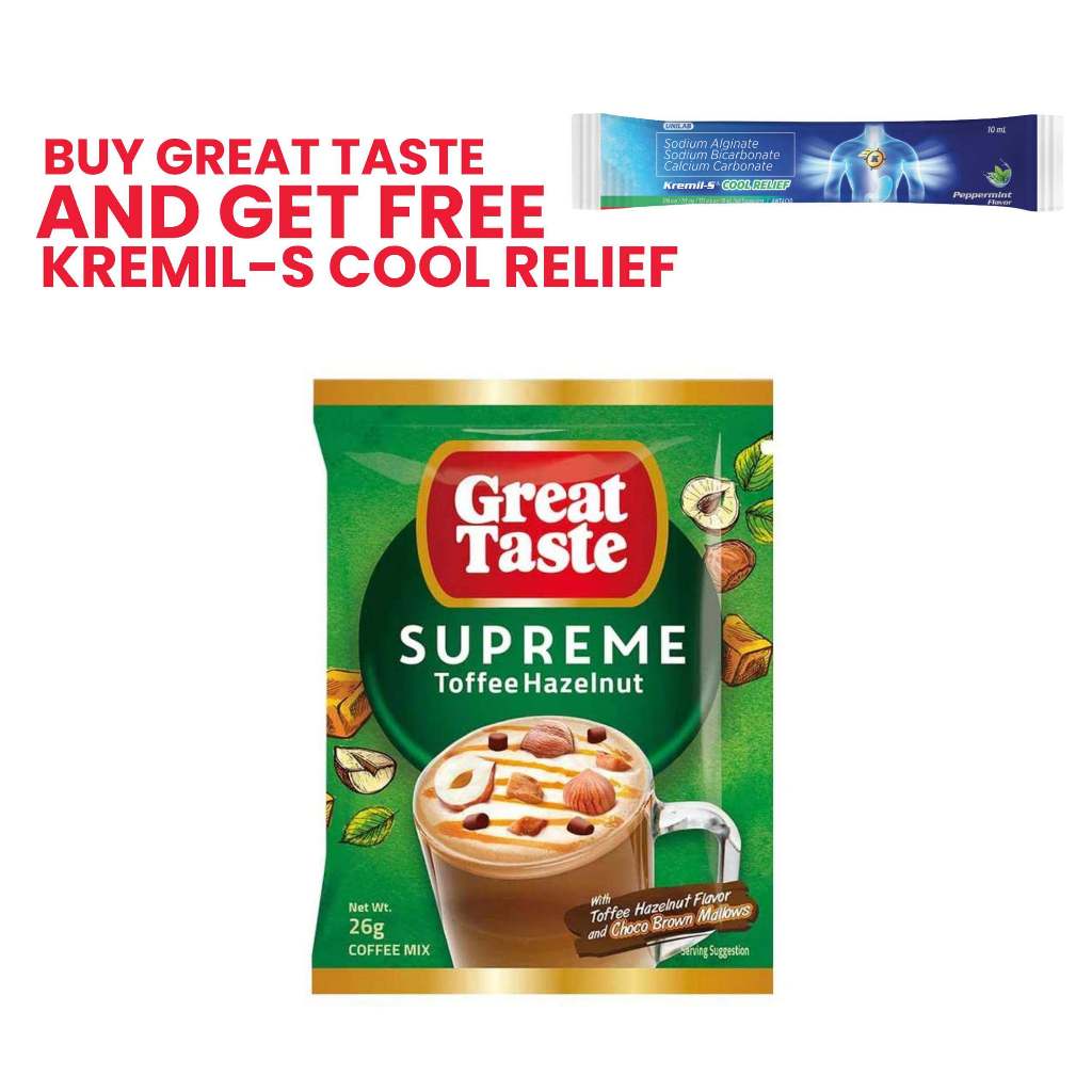 GREAT TASTE Supreme Toffee Hazelnut 26g x 10 sachets | Shopee Philippines
