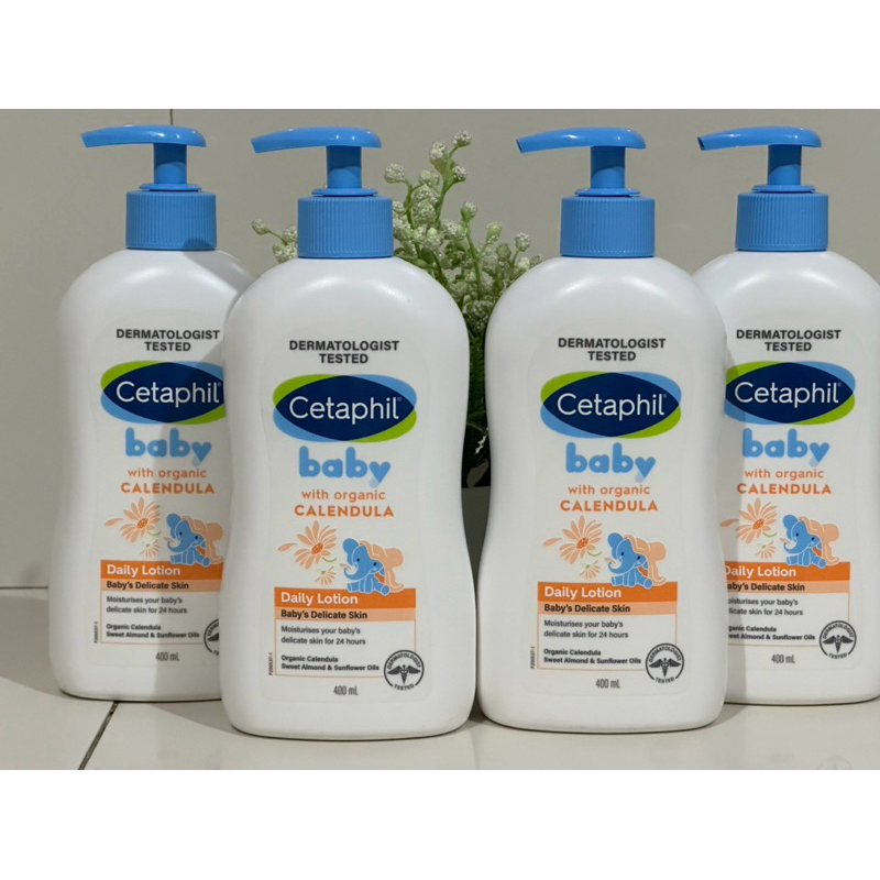 CETAPHIL BABY DAILY LOTION WITH ORGANIC CALENDULA 400ML | Shopee ...