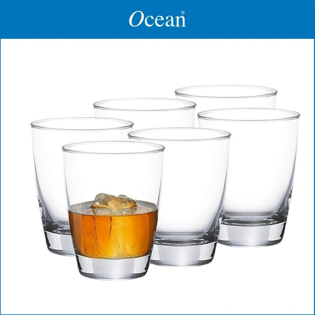 Ocean Glassware Tiara Rock Tumbler Drinking Glass 270ml/ 9 1/2oz Set of ...