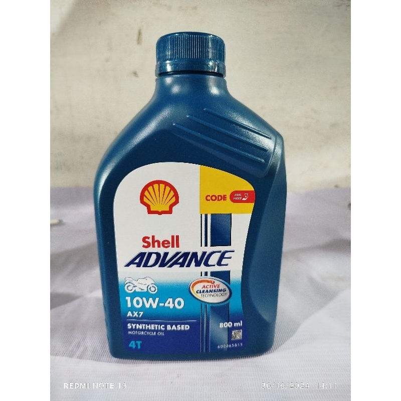 SHELL ADVANCE 10W-40 AX7 800ml/1L | Shopee Philippines