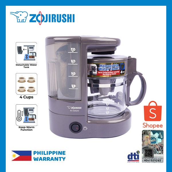 Zojirushi EC-GAQ40 4 Cup Coffee Maker | Shopee Philippines