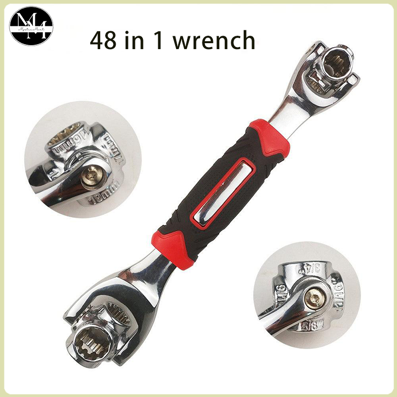 Raitool 48 In 1 Socket Wrench Multifunction Universal Wrench 360 Degree ...