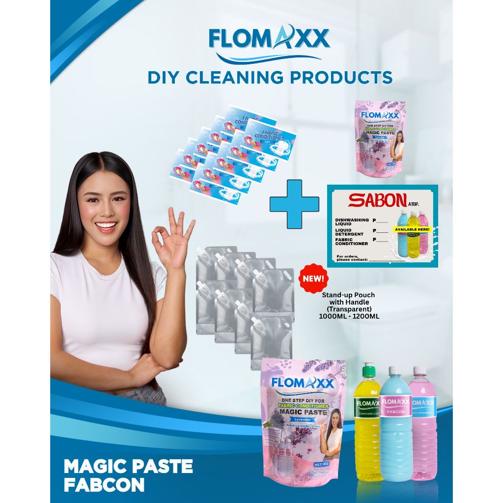 Premium Fabric Conditioner Kit w/ FREE Stand-up Pouch& Label Stickers ...