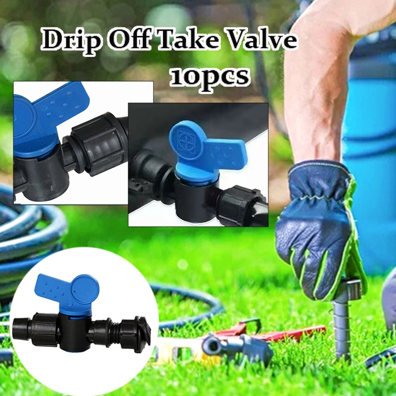 10Pcs Drip Off Take Valve Premium Drip Tape Irrigation Tubing Shut Off ...