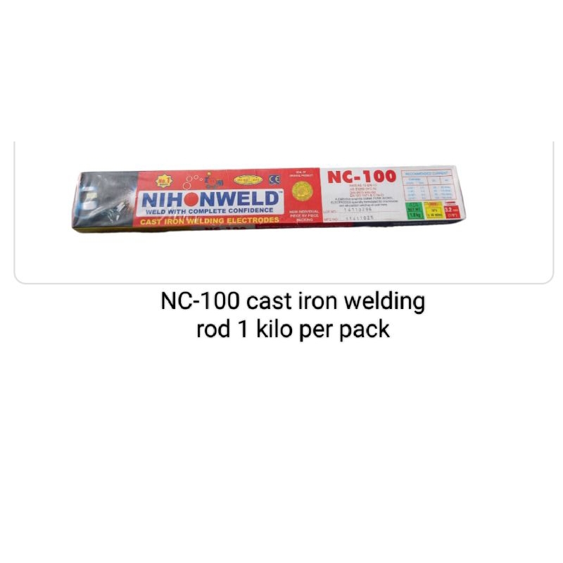 NIHONWELD ORIGINAL NC-100 cast iron welding rod 3.2mm sold by 1 kilo ...