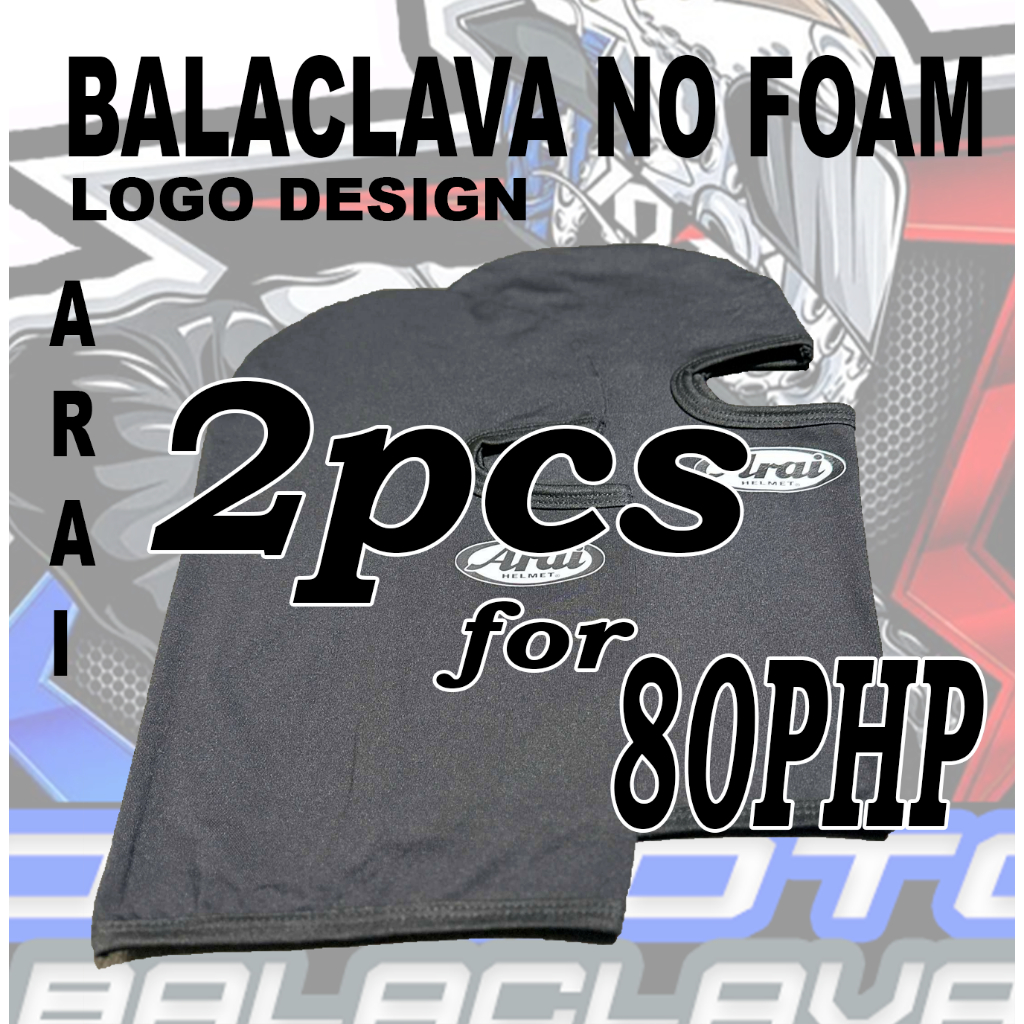 AR AI Logo Motorcycle Helmet FULL Face Cover BALACLAVA | Shopee Philippines