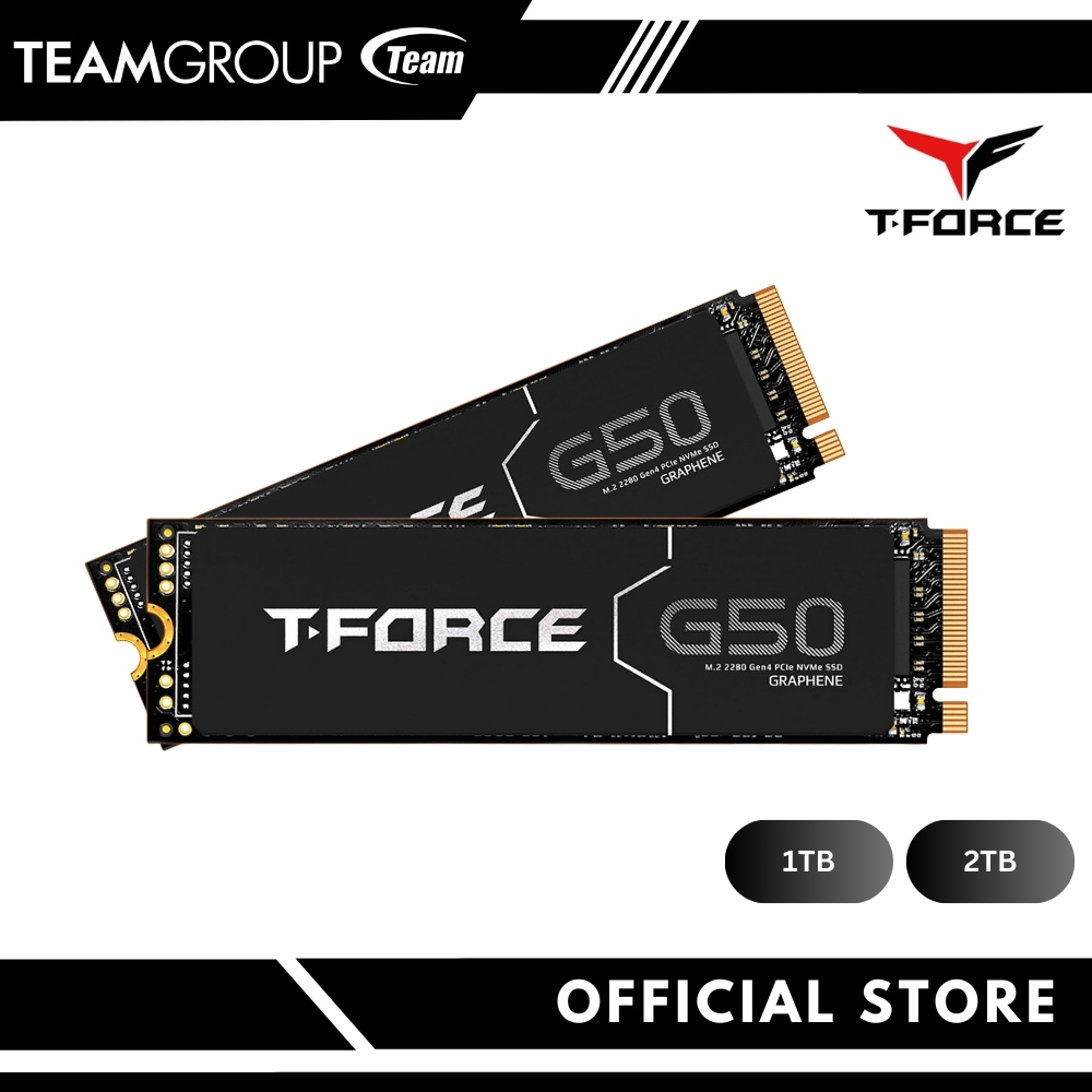 TEAM GROUP T-FORCE G50 1TB | 2TB | GRAPHENE HEATSINK M.2 2280 NVMe PCIe ...