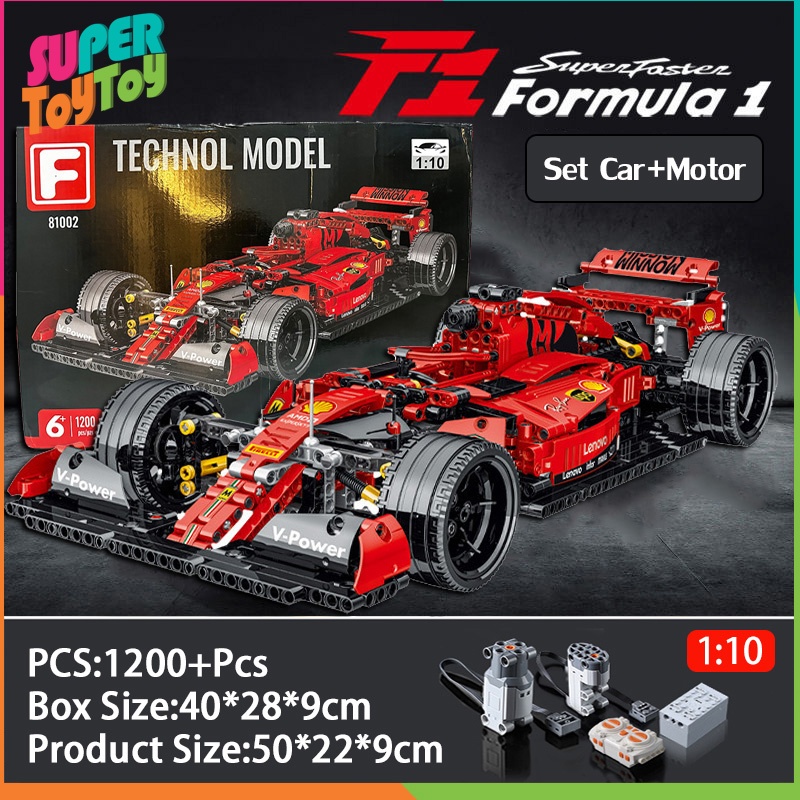 1200PCS Building Blocks Technic Ferrari SF90 F1 Racing Car Toys Toys ...