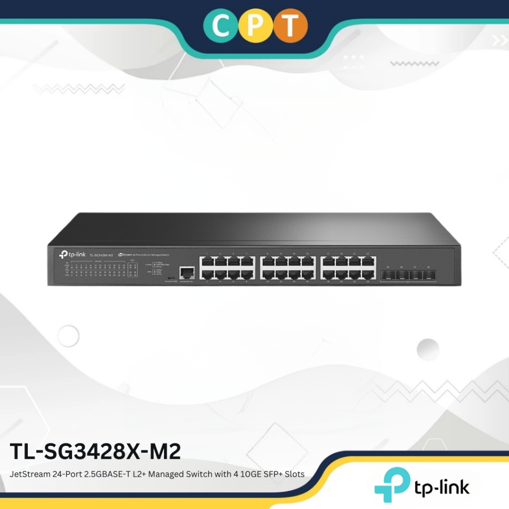 TP-Link TL-SG3428X-M2 JetStream 24-Port 2.5GBASE-T L2+ Managed Switch ...