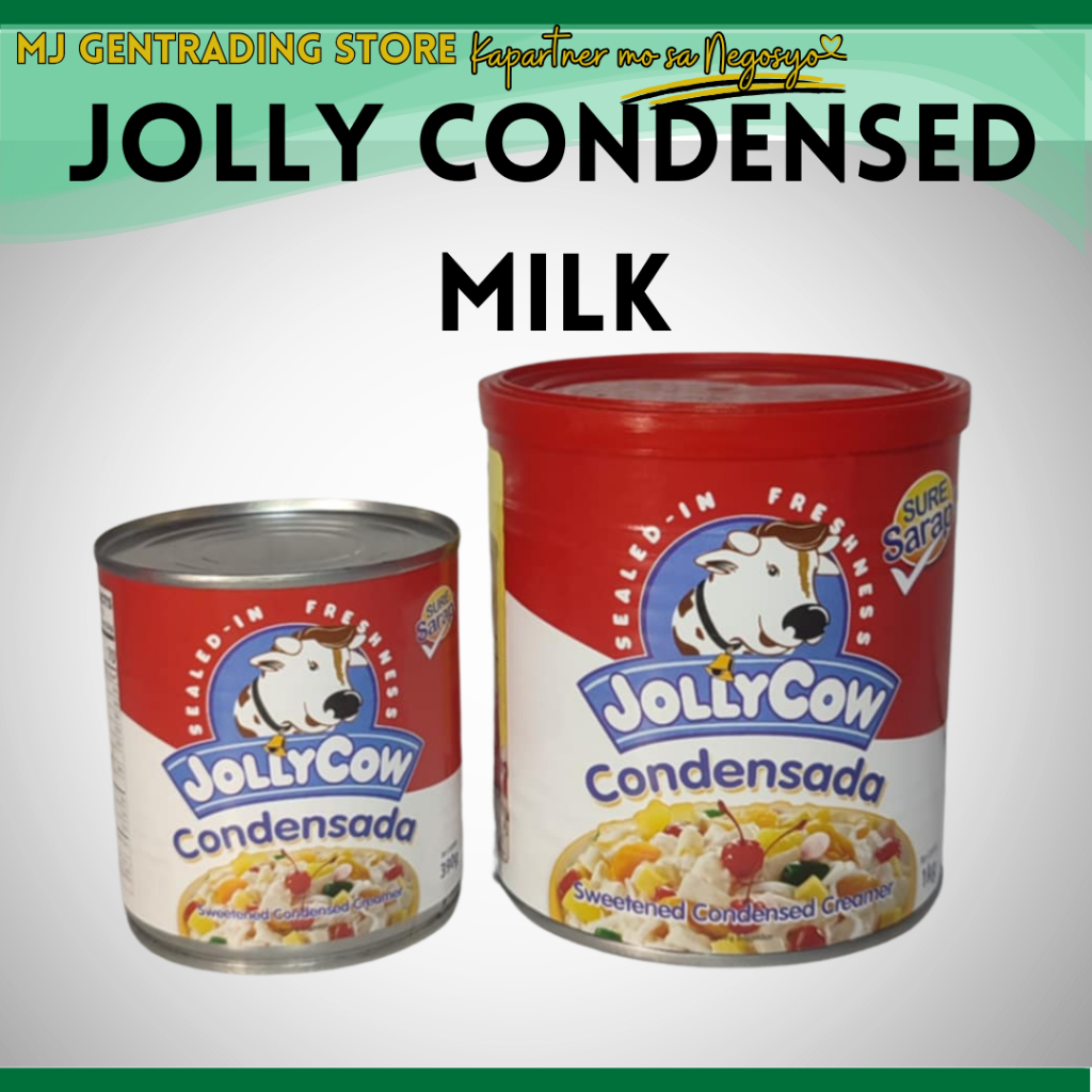 Jolly Cow Condensed Milk, Condensada 390g 1Kilo shp4 | Shopee Philippines