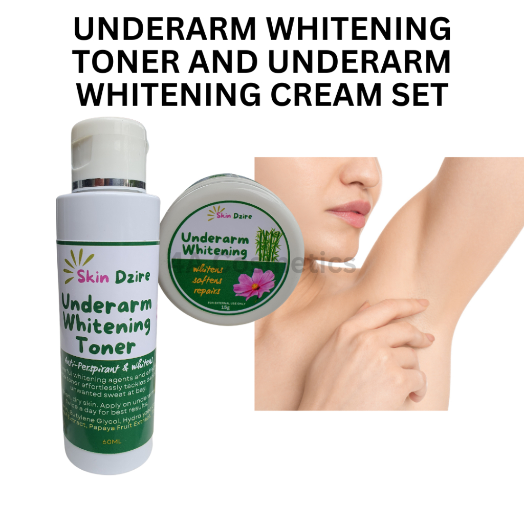 Underarm Whitening set (whitening & anti-perspirant) toner 60ml / cream ...