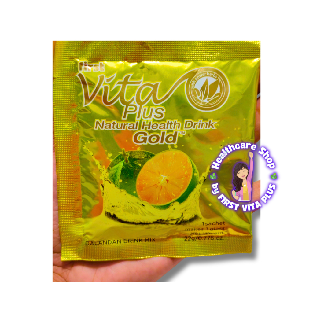 Dalandan Gold Drink Mix Sweetened With Stevia First Vita Plus Natural Health Drink in Sachet ...