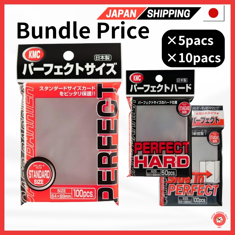 KMC Perfect Sleeves Standard Size/Hard/Side-in (Japan) bundle Pokemon ...