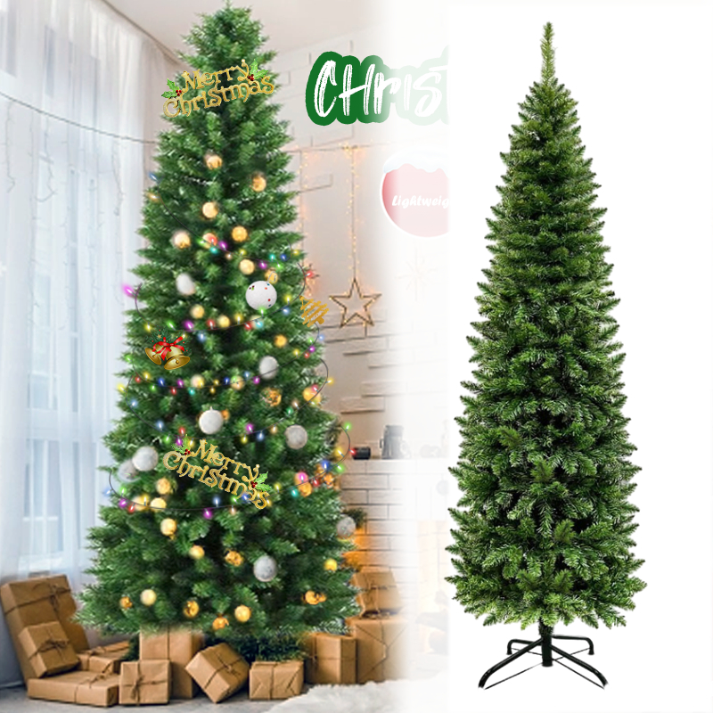 Slim Christmas Tree 7ft Makapal High Quality Xmas Tree 8ft Christmas ...