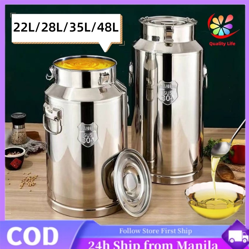 stainless steel cooking oil container oil bottle dispenser kitchen air ...