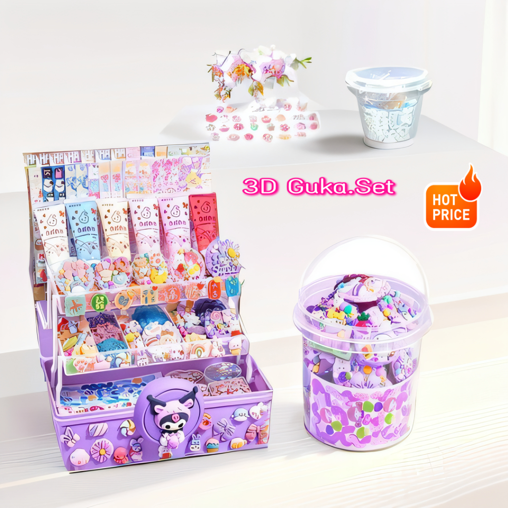 Guka Sticker Set Box Handmade Large Gift DIY Keychain Toys | Shopee ...