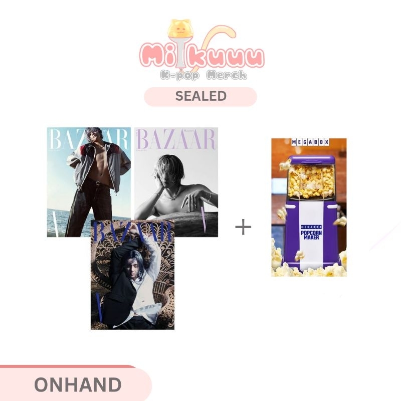 V BTS HARPERS BAZAAR Magazine A, B and C ver (Feb 2024) | Shopee ...