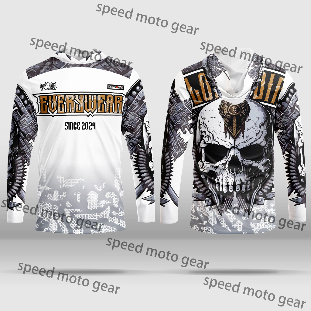 Warmer Hoodie Jersey Long Sleeve Design for men Motorcycle Long Sleeve T-shirt Full Sublimation ...
