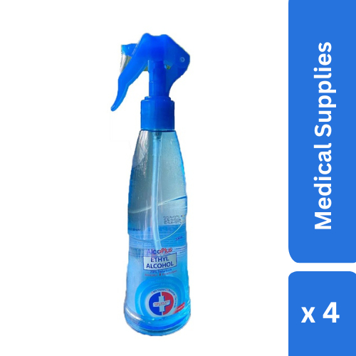 Alcoplus Blue 70% Ethyl Alcohol Spray 330mL, Bundle of 4 | Shopee ...