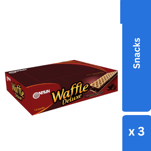 Nissin Deluxe Waffle 12 Packs 23g , Bundle of 3 | Shopee Philippines