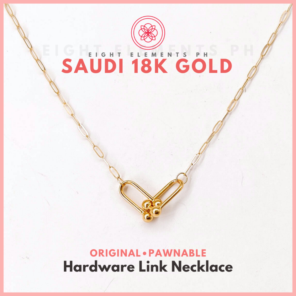 COD PAWNABLE 18k Legit Original Pure Saudi Gold Designer Link Charm ...