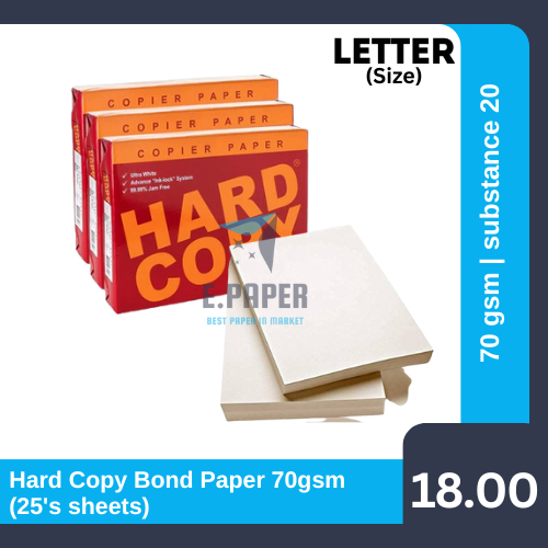 25 sheets Hard Copy / Bond Paper mulit purpose paper A4 | Shopee ...