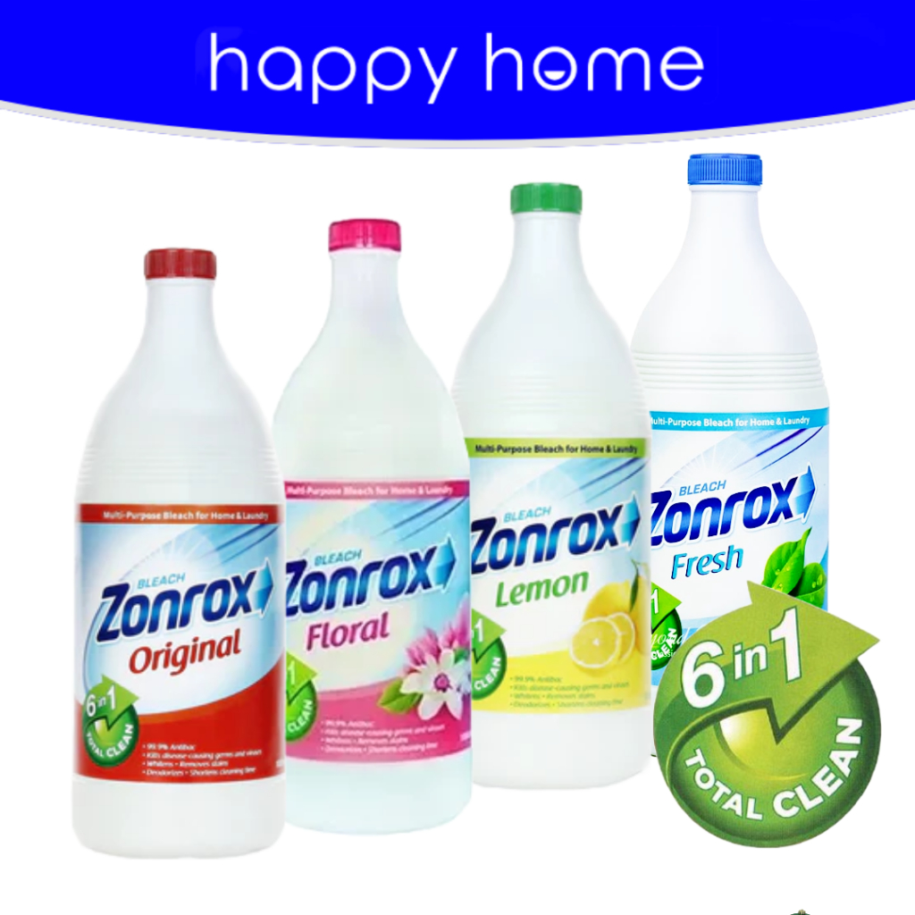 Zonrox Bleach Original/Lemon Scent (1000ml / 500ml / 250ml) | Shopee ...