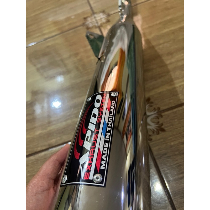 STAINLESS CHICKEN PIPE FOR WAVE 100 WITH TATAK APIDO | Shopee Philippines