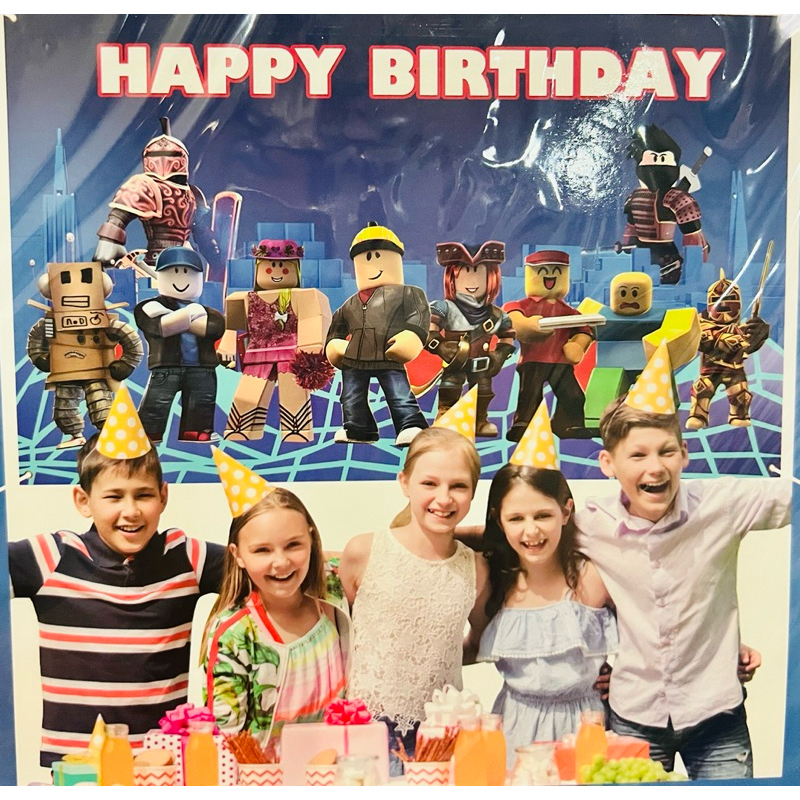 Roblox birthday backdrop banner 180cm x 110cm | Shopee Philippines